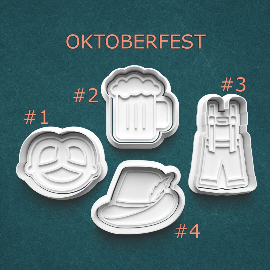 Oktoberfest Cutters ~ Bavarian Pretzel Cookie Cutter ~ German Alpine ...
