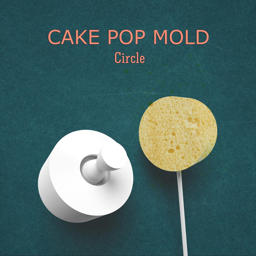 Circular Cake Pop Mold – 2-piece Set With Pop Press Tool | Perfect for ...