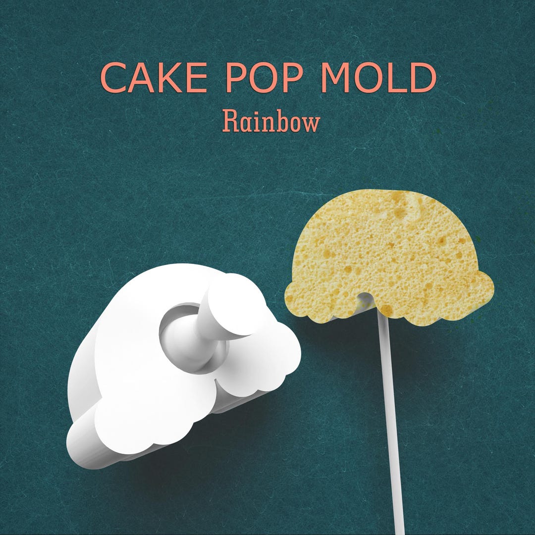 Rainbow Cake Pop Mold– 2-piece Set With Pop Press Tool | Perfect for ...