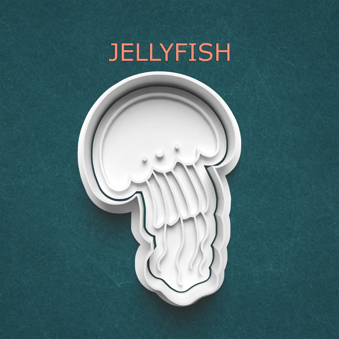 Jellyfish Cookie Cutter ~ Ocean Animal Cutter ~ Cute Jellyfish ...