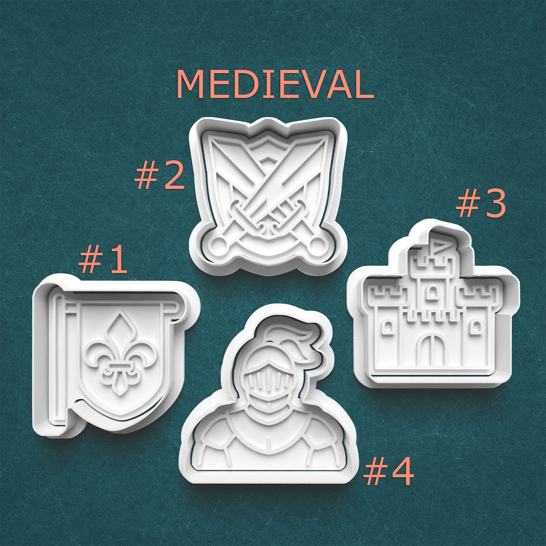 Medieval Knight Cookie Cutters ~ Swords and Shield ~ Medieval Castle ...