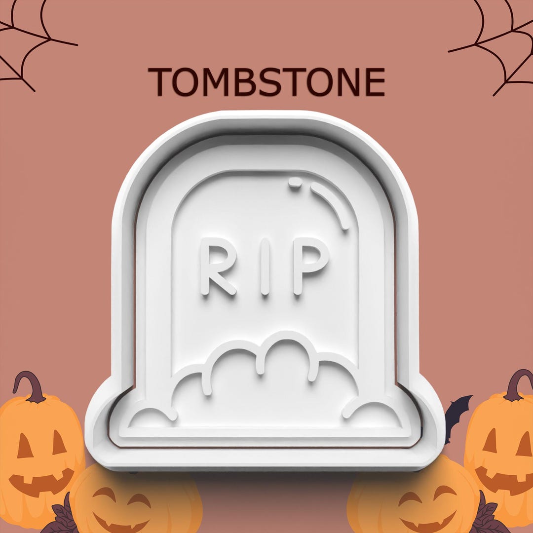 Gravestone Cutter ~ Tombstone Cookie Cutter ~ Cemetery Scene ~ RIP ...