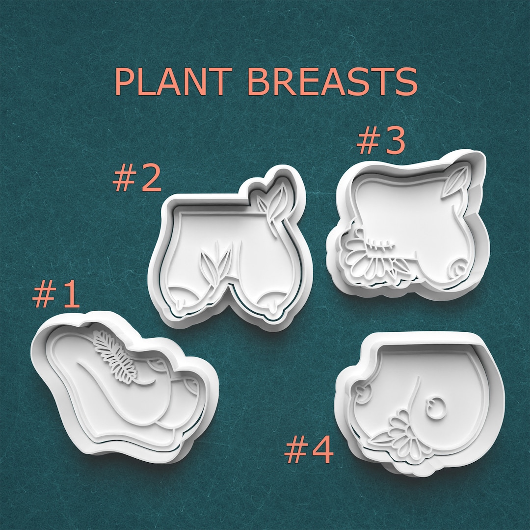 Plant Breasts Cookie Molds ~ Feminism Cookie Cutters ~ Decorative ...