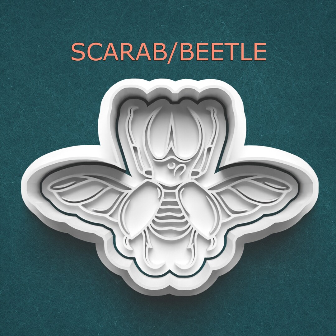 Scarab Cookie Cutter ~ Beetle ~ Insect Cookie Cutter ~ Unique Cookie ...