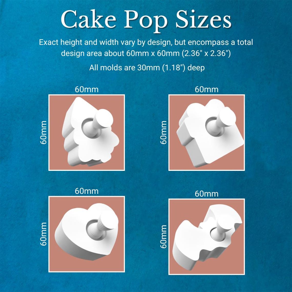 Heart Cake Pop Mold – 2-piece Set With Pop Press Tool | Perfect for ...