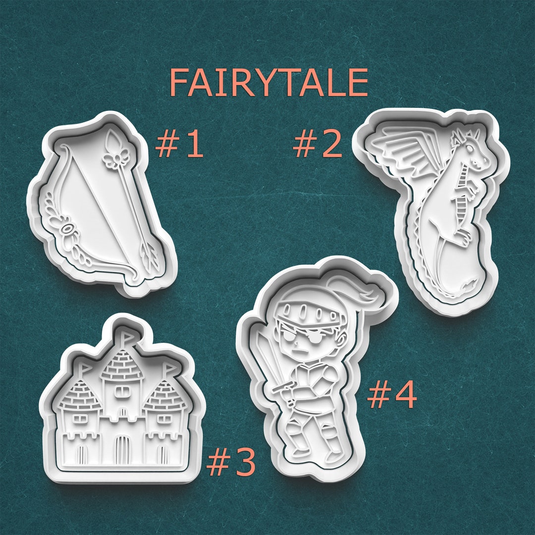 Fairy Tale Cookie Cutters ~ Castle Cutter ~ Knight Cookie Cutter ...