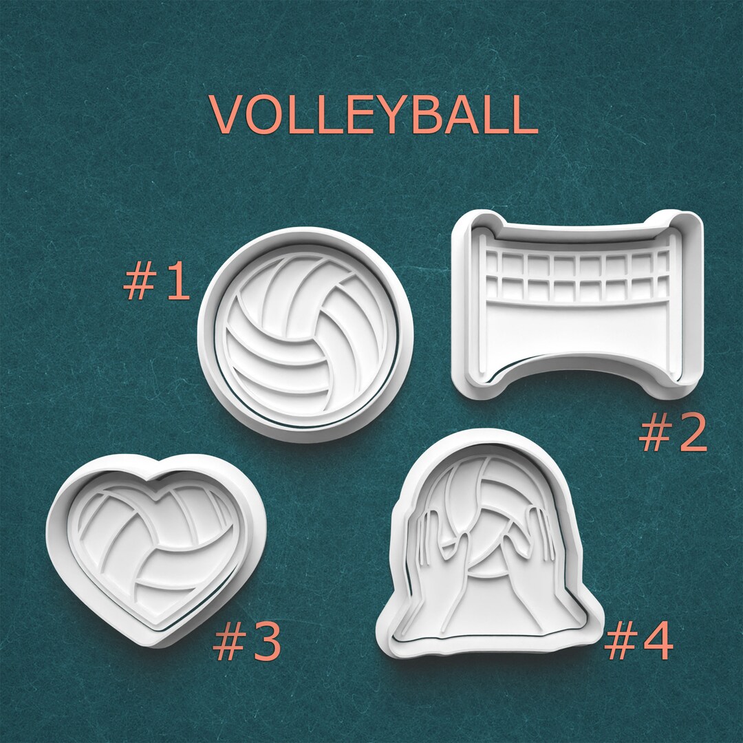 Volleyball Theme Cookie Cutters ~ Volleyball Net ~ Volleyball Love ...