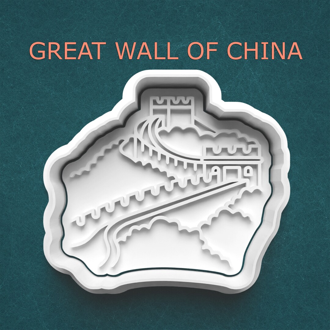 Great Wall of China Cookie Cutter ~ China Landmarks ~ Travel Cookie ...