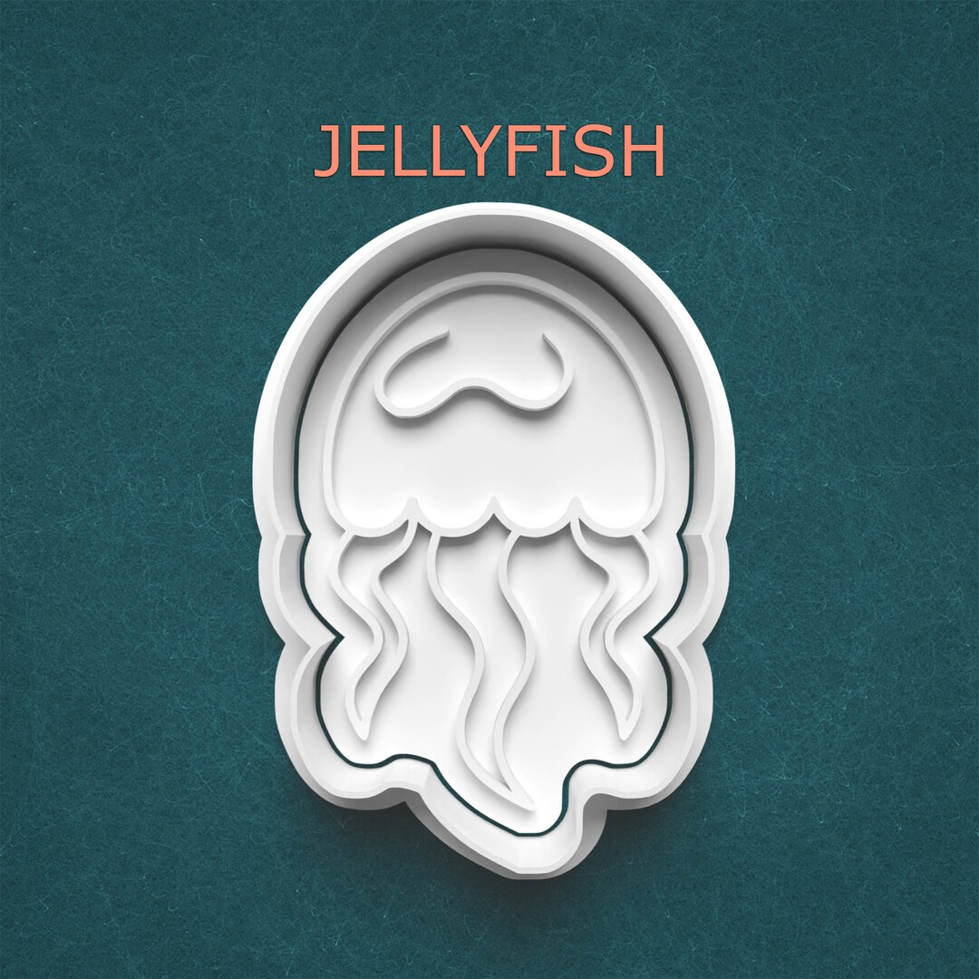 Jellyfish Cookie Cutter ~ Jellyfish Clay Cutter ~ Clay Stamp ~ Baking ...