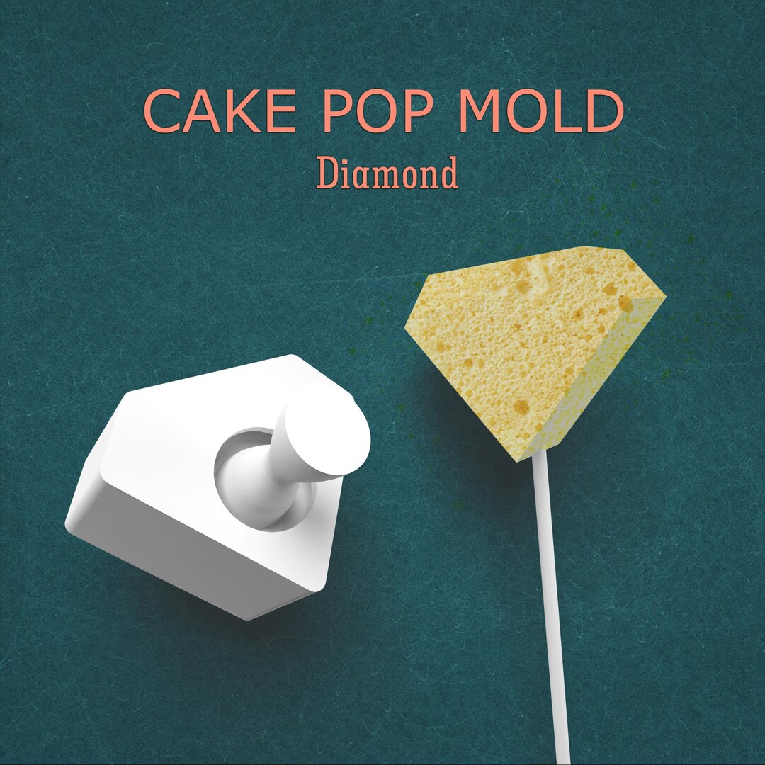 Diamond Cake Pop Mold – 2-piece Set With Pop Press Tool | Perfect for ...