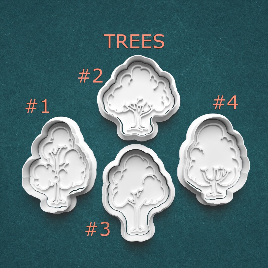 Forest Trees Cookie Cutters ~ Outdoors ~ Nature ~ Polymer Clay Cutters ...