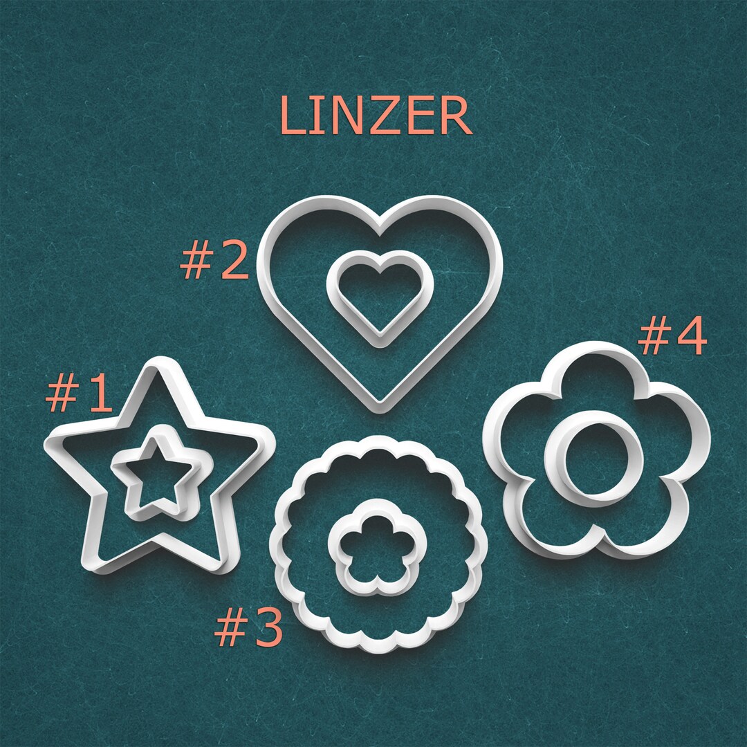 Linzer Cookie Cutters ~ Linzer Biscuits ~ Thumbprint Cookies ~ Unique ...