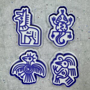 Aztec Symbols Cookie Cutter Set ~ Ancient Aztec Designs: Deity, Eagle ...