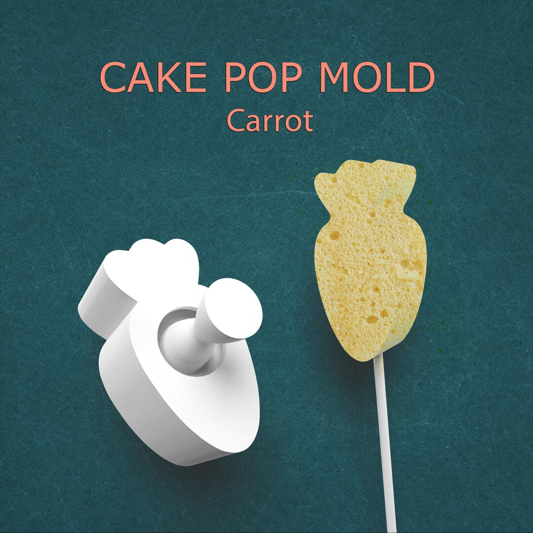 Carrot Cake Pop Mold – 2-piece Set With Pop Press Tool | Perfect for ...