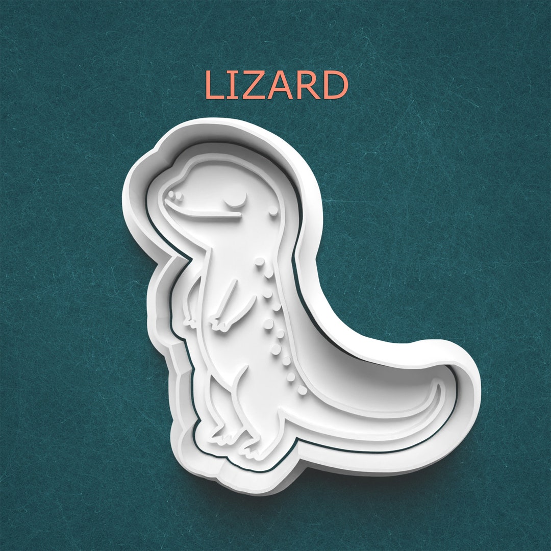 Lizard Cookie Cutter ~ Reptile Cutter ~ Polymer Clay Cutter ~ Baking ...