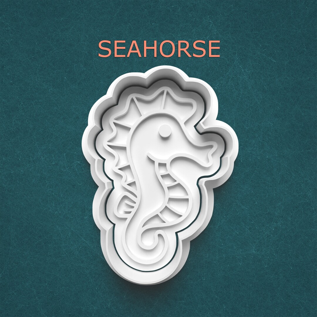 Seahorse Cookie Cutter ~ Cute Animal Clay Cutter ~ Clay Art Supplies ...