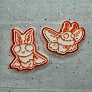 Mothman Cookie Cutter and Clay Stamp ~ Cute Cryptid Cookie Cutter and ...