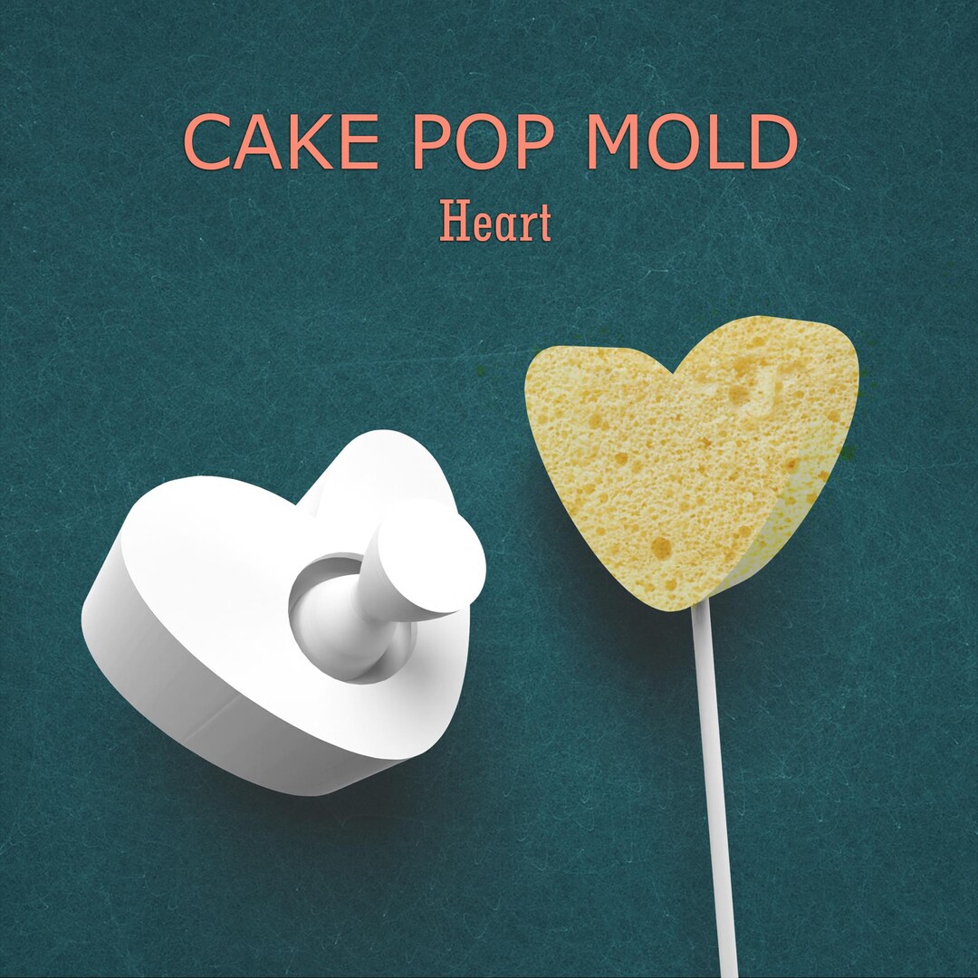 Heart Cake Pop Mold – 2-piece Set With Pop Press Tool | Perfect for ...