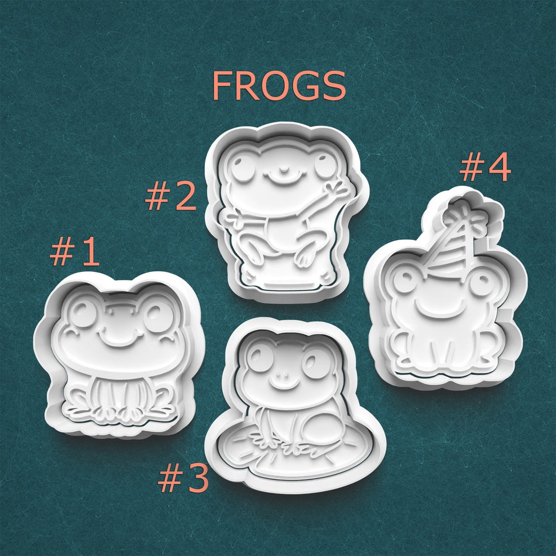 Cute Frog Cookie Cutters ~ Happy Frogs ~ Smiling Frogs ~ Baking ...