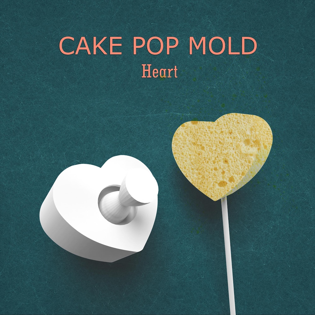 Heart Cake Pop Mold – 2-piece Set With Pop Press Tool | Perfect for ...