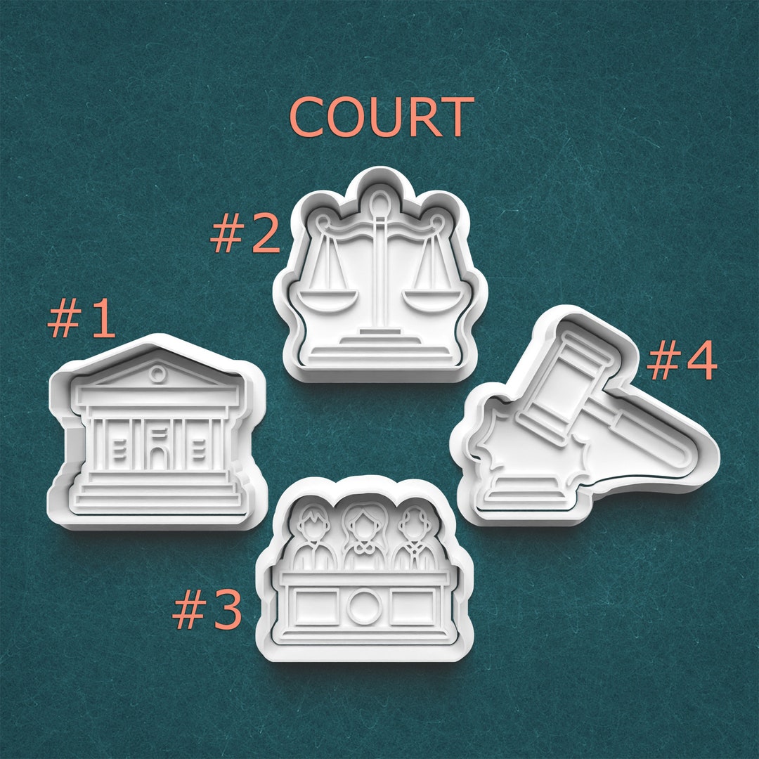 Court Cookie Cutters ~ Justice Cutters ~ Gavel Cutter ~ Courthouse ...