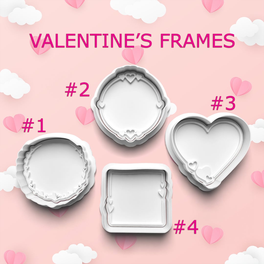 Valentine's Day Frames ~ Valentine's Day Cutters ~ Edible Frames ...