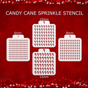 Candy Cane Sprinkle Card ~ DIY Custom Sprinkle Stencils ~ Royal Icing ...