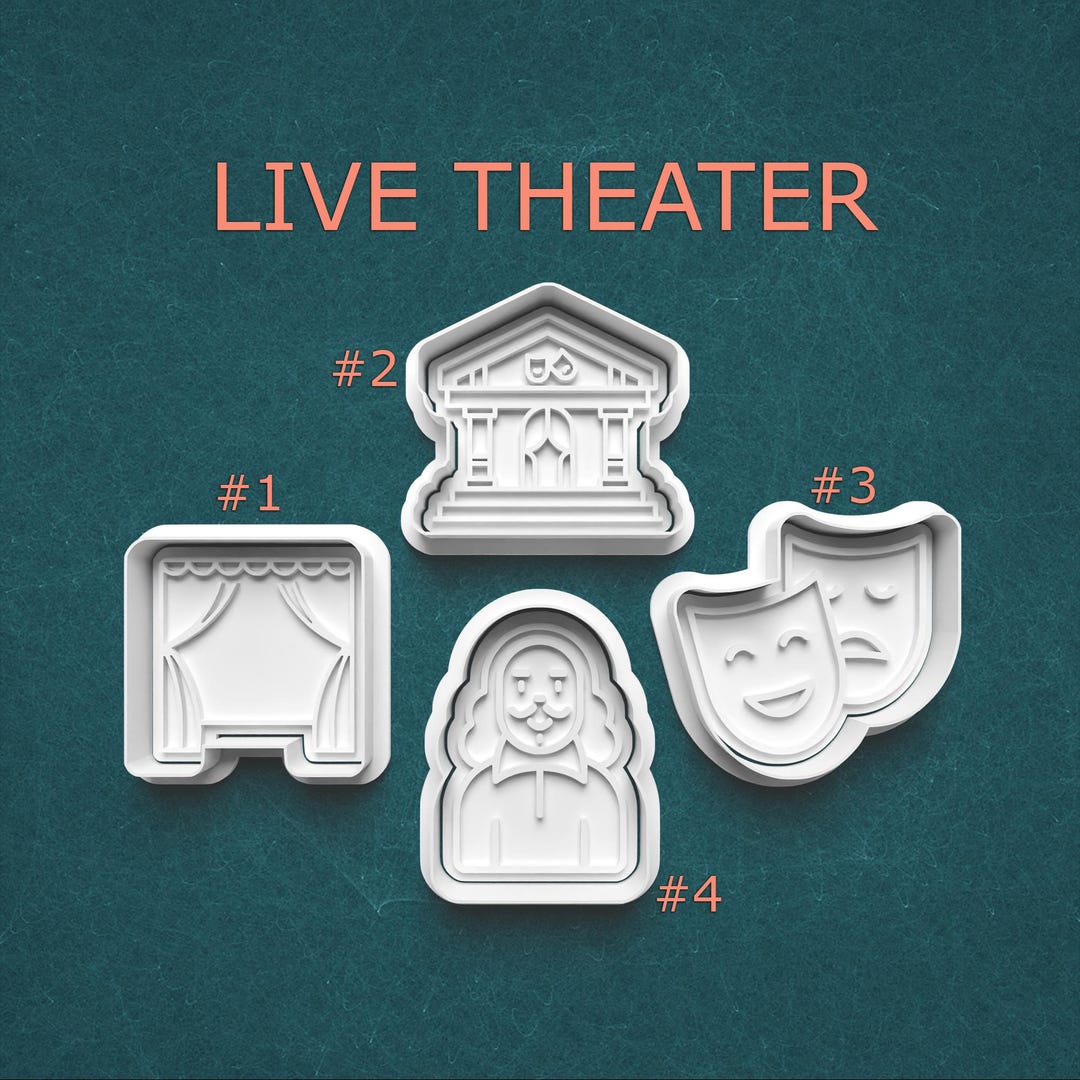 Live Theater Cookie Cutter Set ~ Perfect for Theater Lovers, Drama ...
