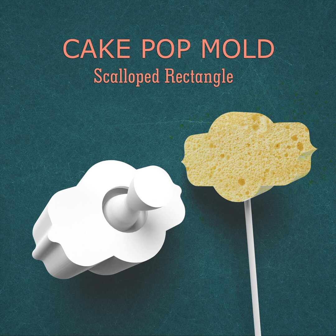 Rounded Bracket Cake Pop Mold – 2-piece Set With Pop Press Tool ...