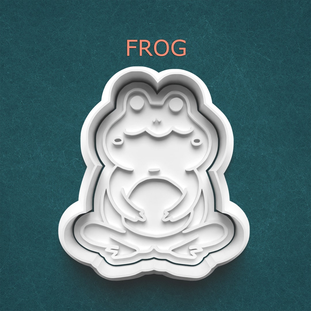 Frog Cookie Cutter ~ Baking Supplies ~ Polymer Clay Cutters ~ Cute Frog ...