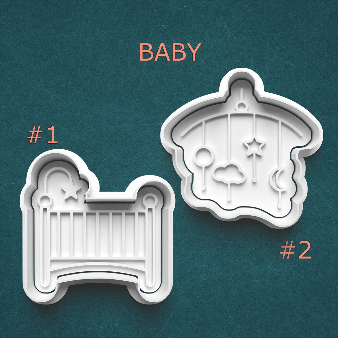 Crib Mobile Cookie Cutter ~ Baby Crib Cutter ~ Baby Polymer Clay ...