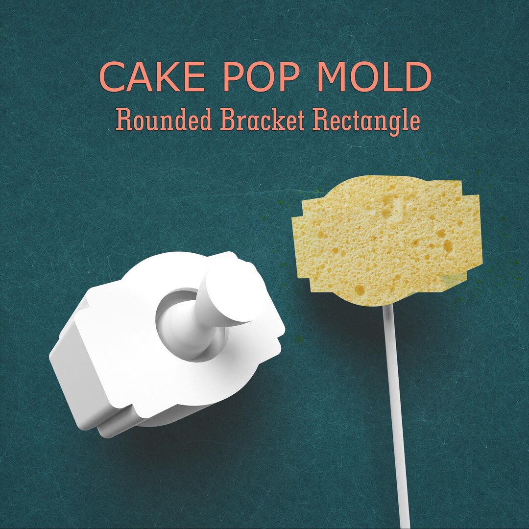 Rounded Bracket Cake Pop Mold – 2-piece Set With Pop Press Tool ...