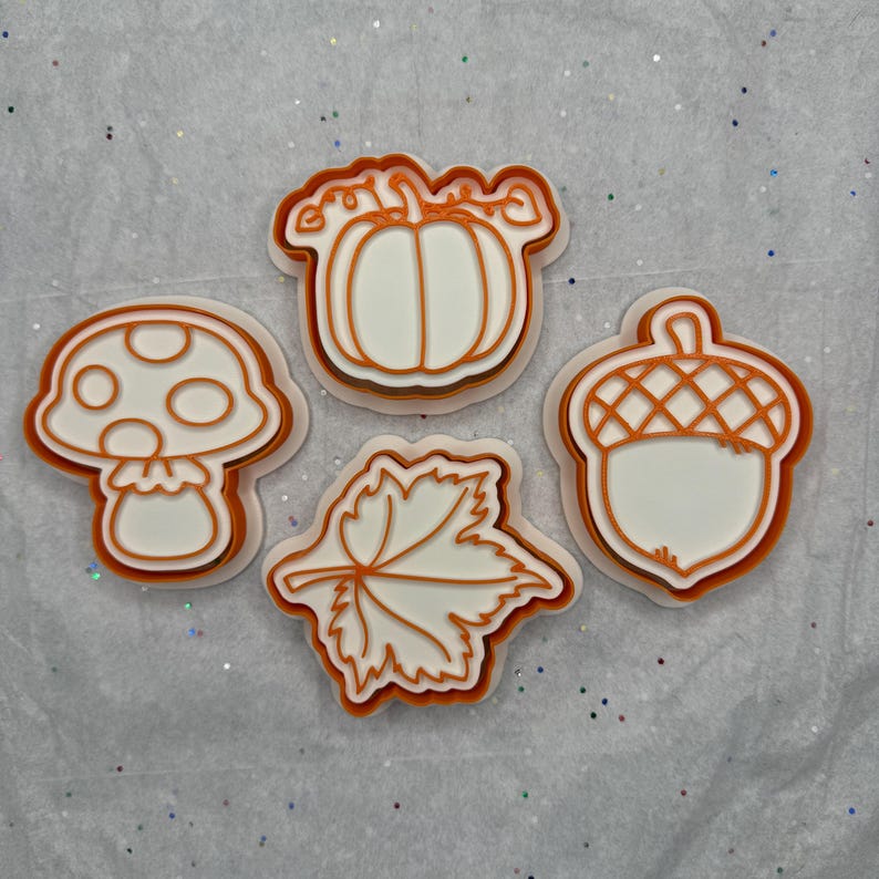Autumn Cookie Cutters ~ Acorn ~ Pumpkin ~ Toadstool Mushroom ~ Fall ...