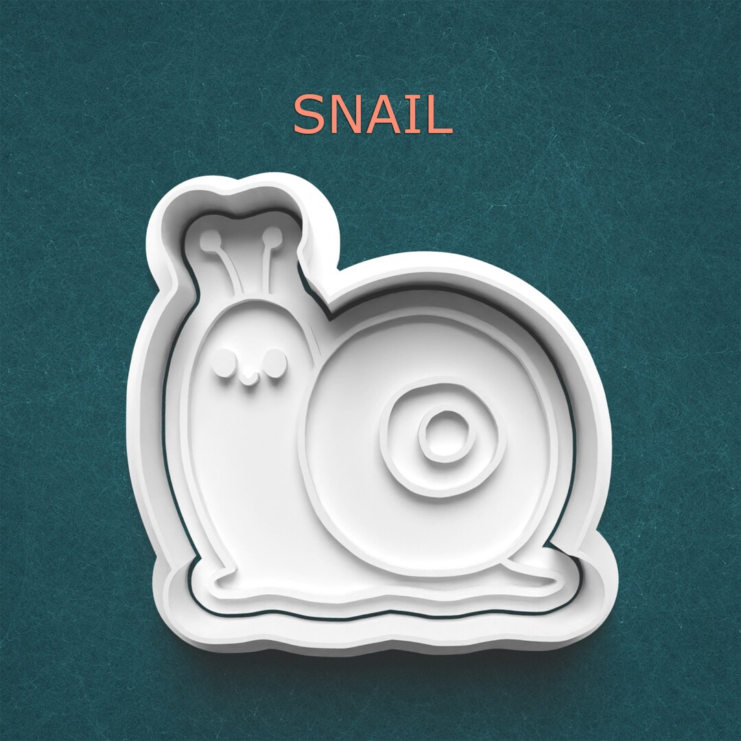 Snail Cookie Stamp ~ Clay Stamp ~ Polymer Clay Cutter ~ Cookie Cutter ...