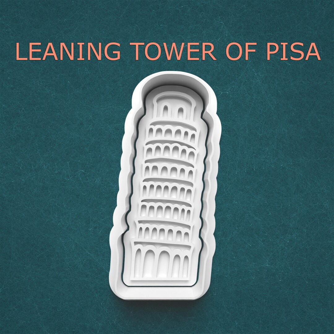 Leaning Tower of Pisa Cookie Cutter ~ Polymer Clay Cutter ~ Italy ...