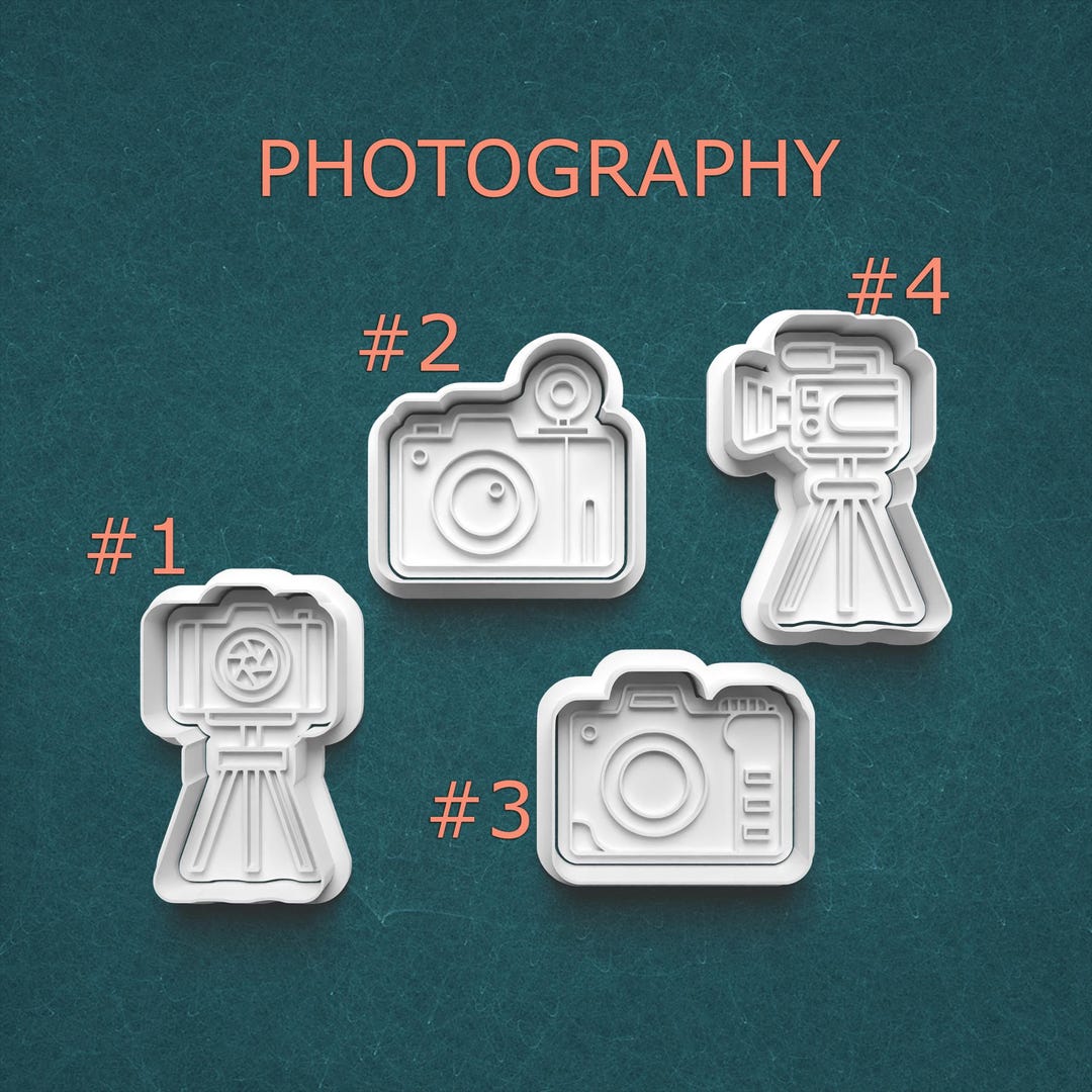 Camera Cookie Cutters ~ Video Camera Cutter ~ Flash Camera Cutter ...