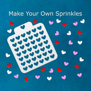 Candy Cane Sprinkle Card ~ DIY Custom Sprinkle Stencils ~ Royal Icing ...