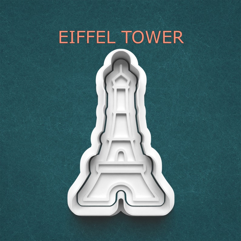 Eiffel Tower Cookie Cutter Paris France Cookie Cutter Landmark Polymer ...