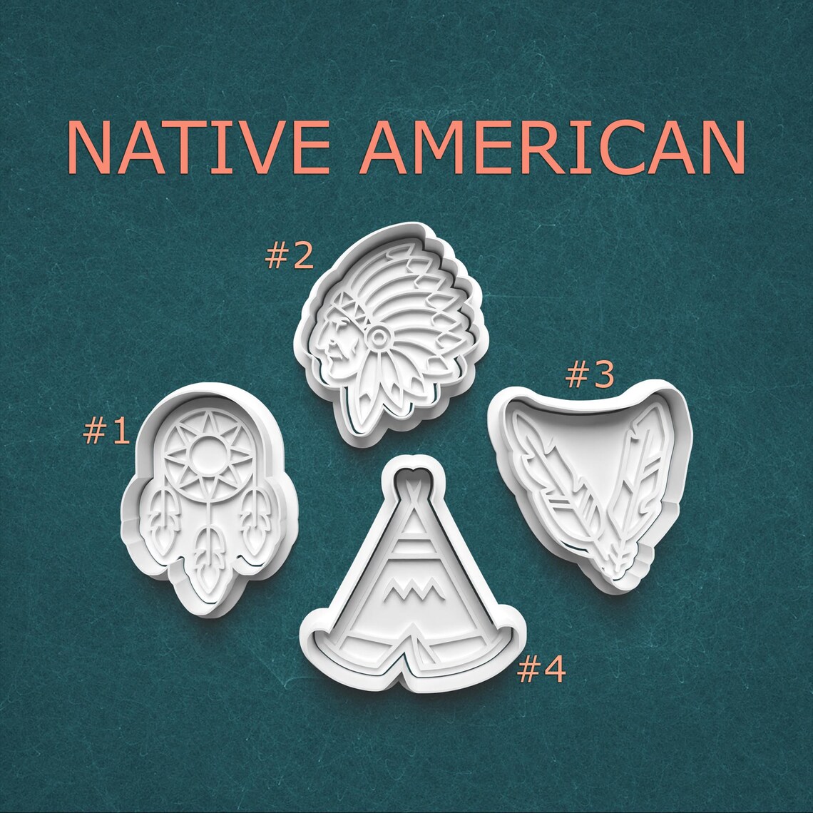 Native American-inspired Cookie Cutter Set – Dreamcatcher, Teepee ...