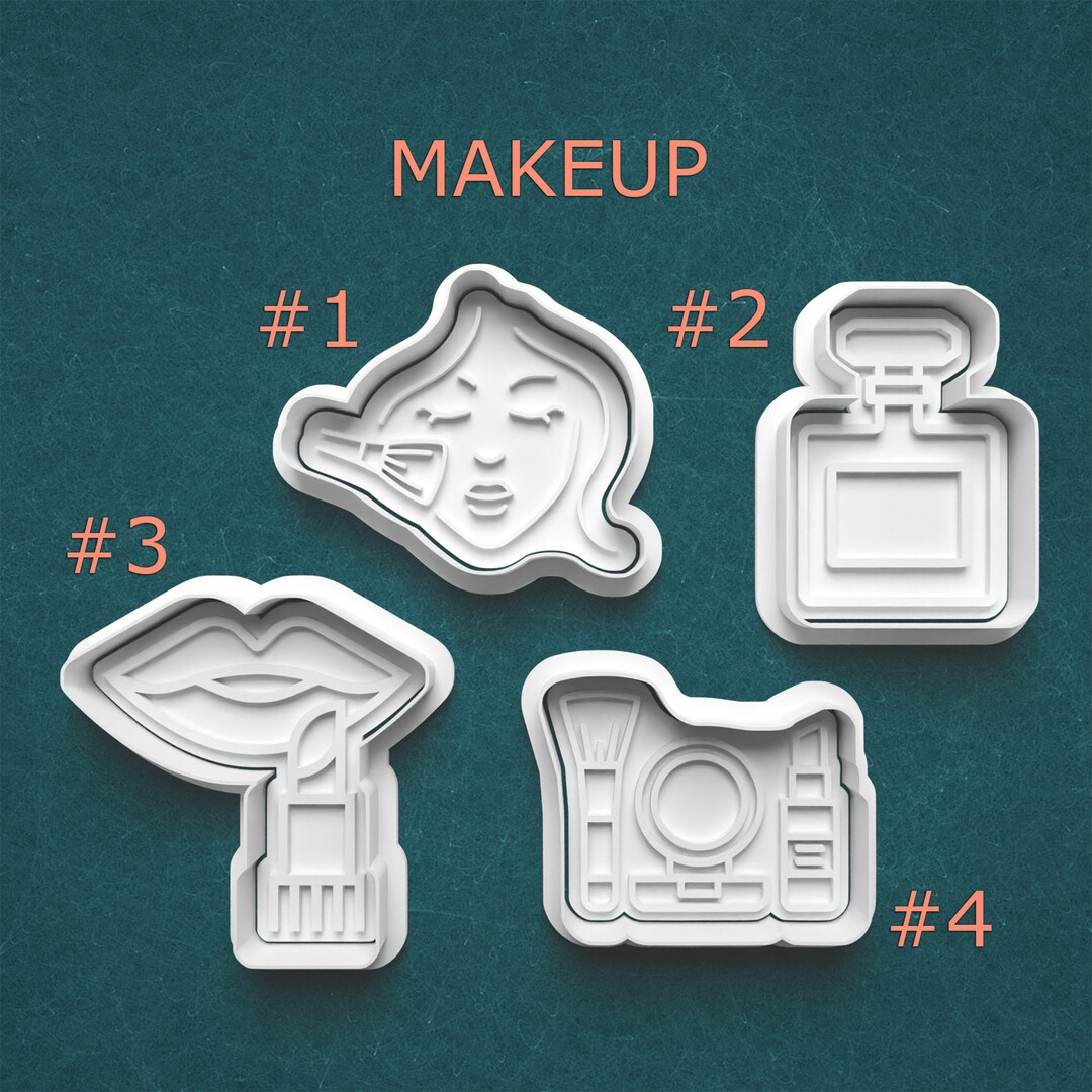 Makeup Cookie Cutters ~ Makeover Cutters ~ Vanity Cookie Cutter ...
