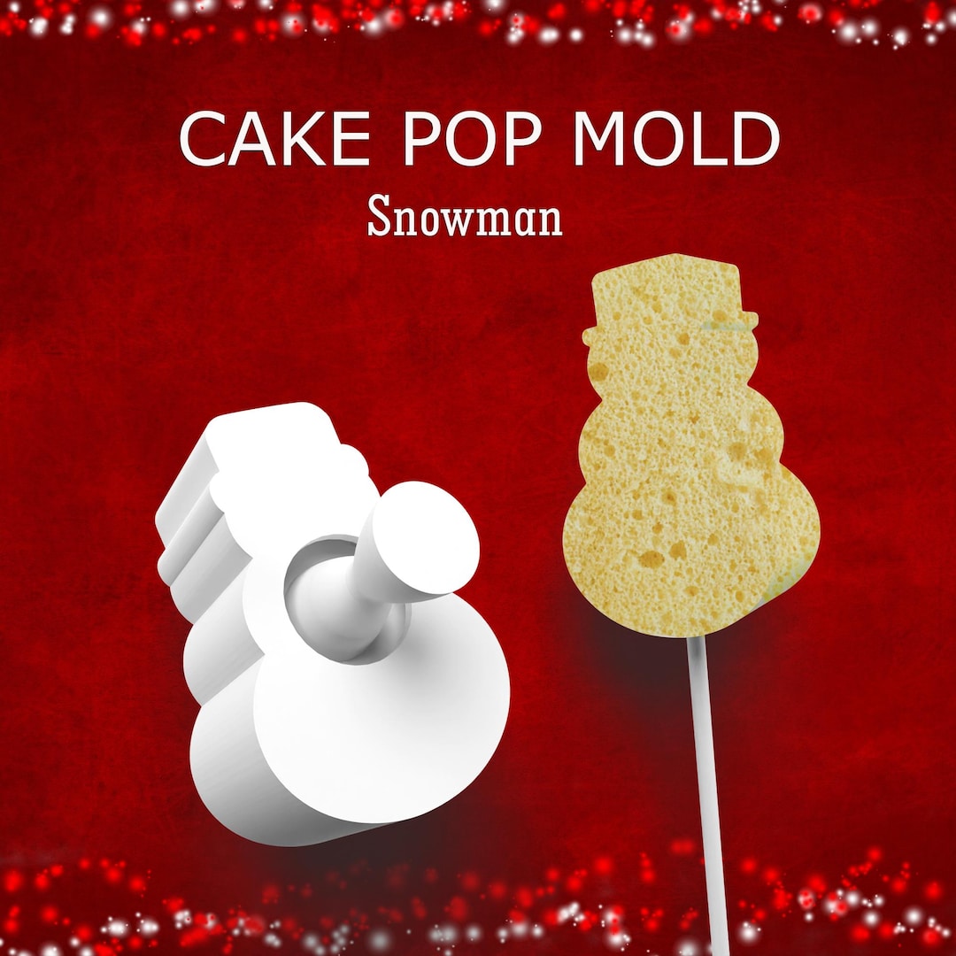 Snowman Cake Pop Mold: 2-piece Set With Pop Press Tool | Perfect for ...
