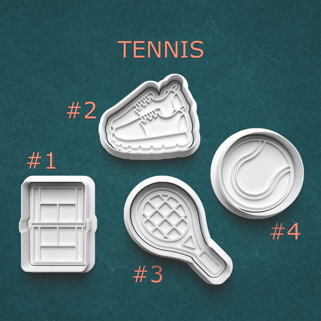 Tennis Cutters ~ Tennis Court Cookie Cutter ~ Tennis Racket ~ Tennis ...