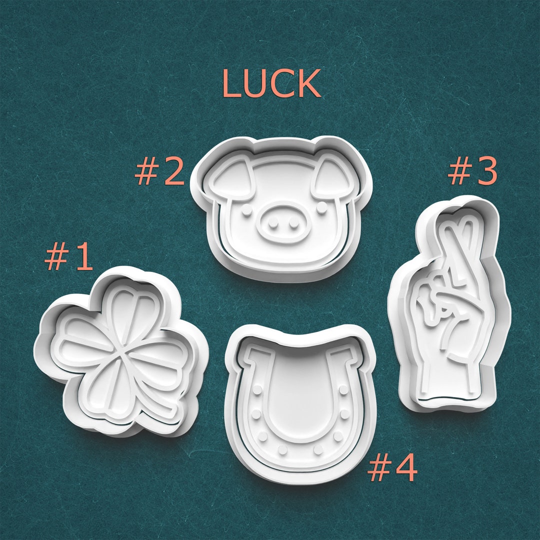 Lucky Cutters ~ Four Leaf Clover Cookie Cutter ~ Horseshoe Polymer Clay ...
