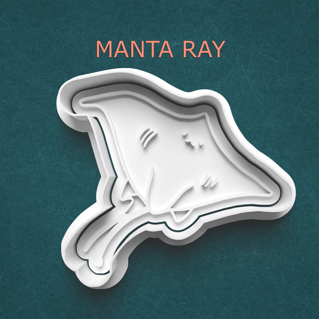 Manta Ray Cookie Cutter ~ Sea Creature ~ Ocean Animal ~ Marine Life ...