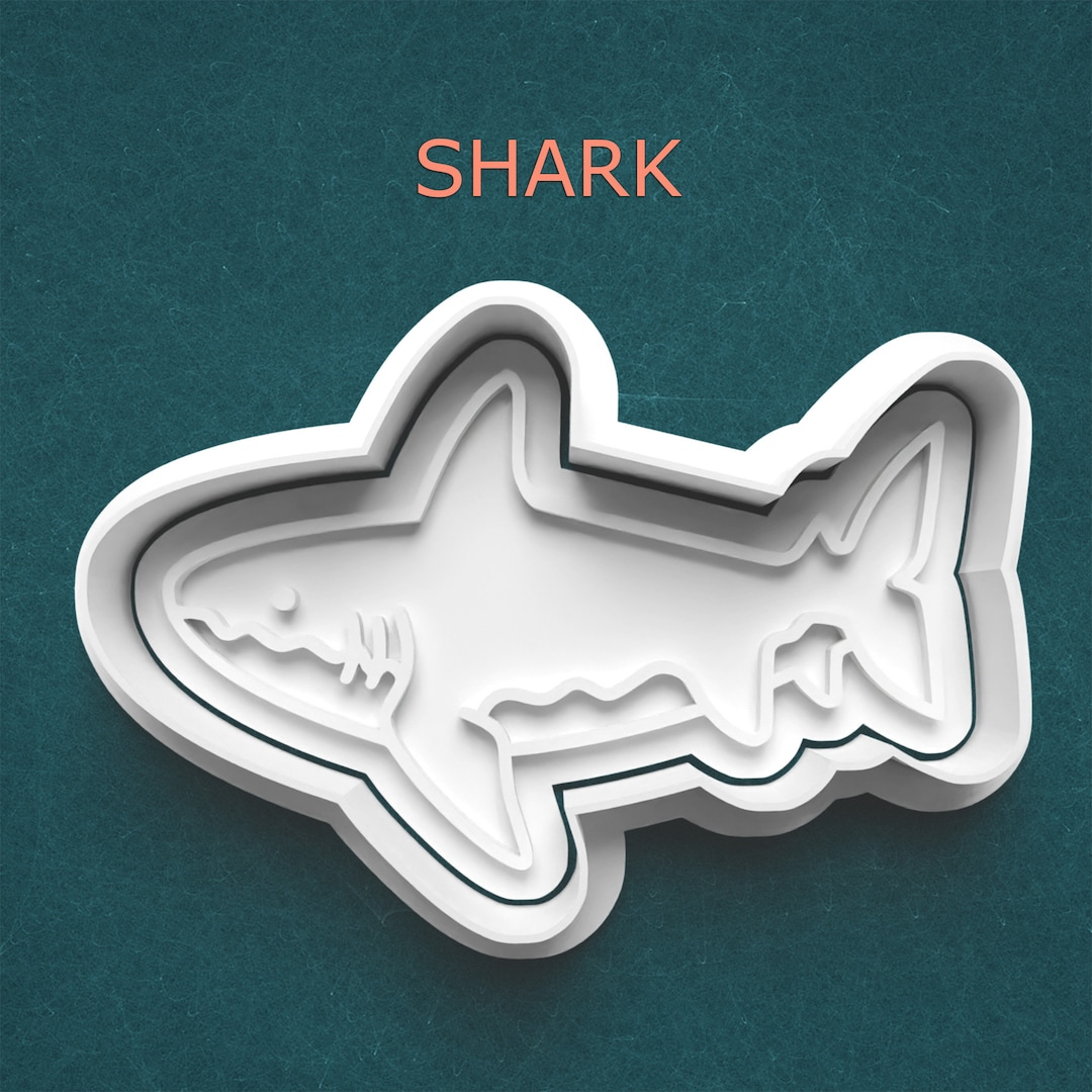 Shark Cookie Cutter ~ Scary Shark Cutter ~ Polymer Clay Cutter ~ Ocean ...