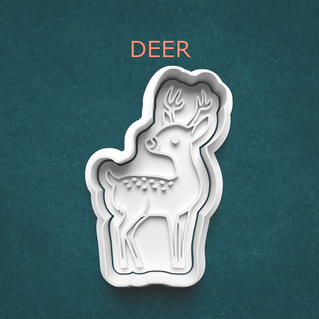 Deer Cookie Cutter ~ Polymer Clay Cutter ~ Stag Cutter ~ Nature Cookie ...