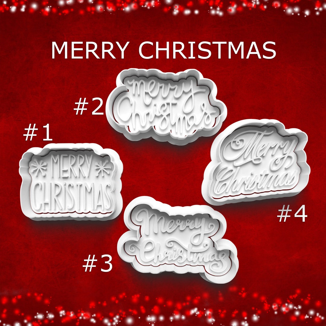 Merry Christmas Cookie Cutters ~ Christmas Cookies ~ Christmas Writing ...