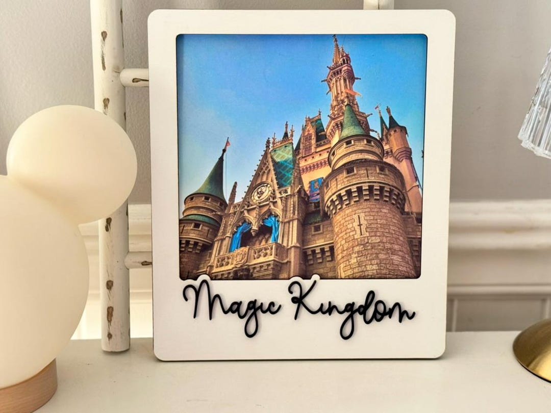 Personalized Quote Picture Frame, Disney Vacation Picture Frame, 8x8 ...