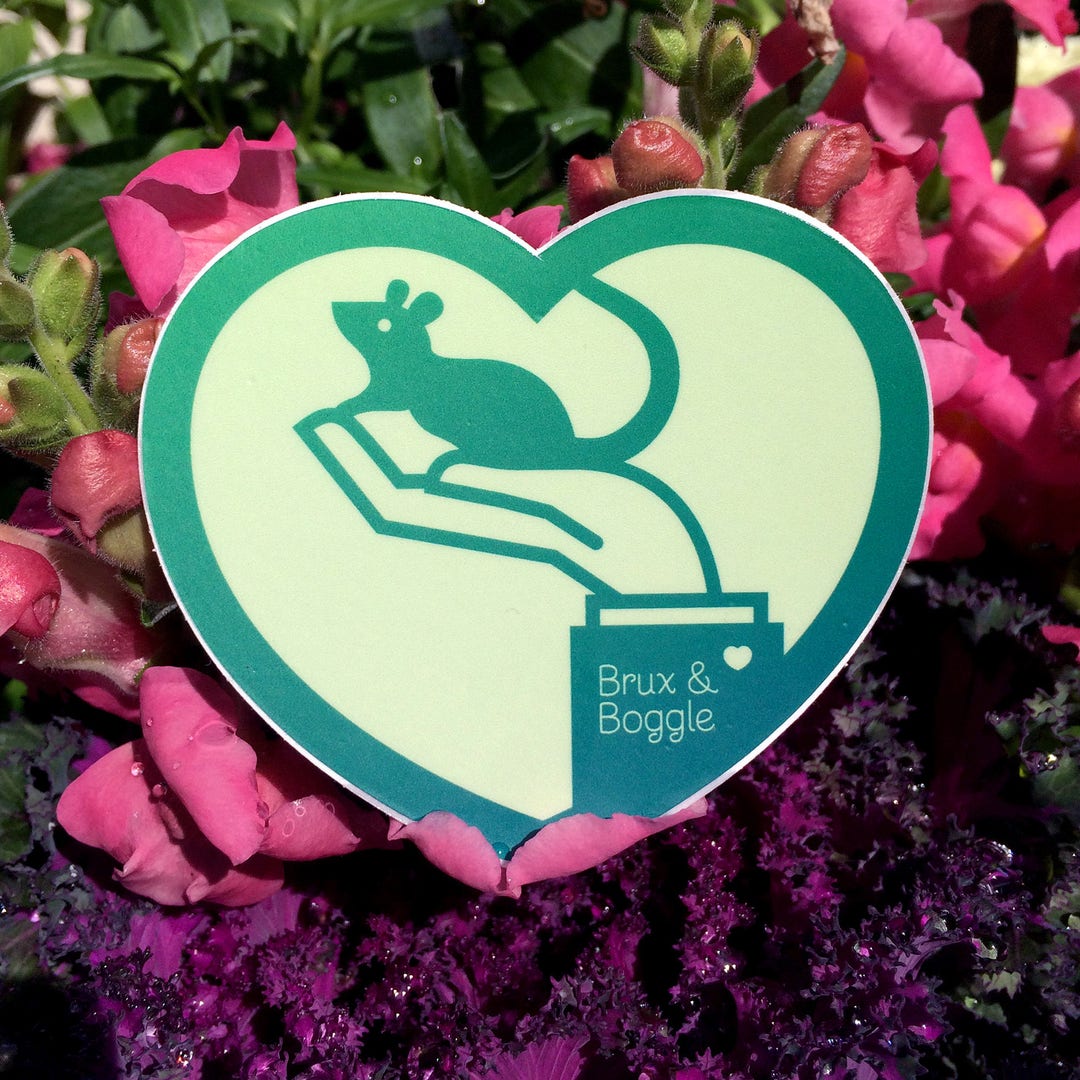 Heart Rat Brux & Boggle Sticker - Etsy