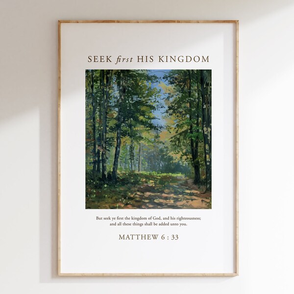 Matthew 6 33 - Etsy